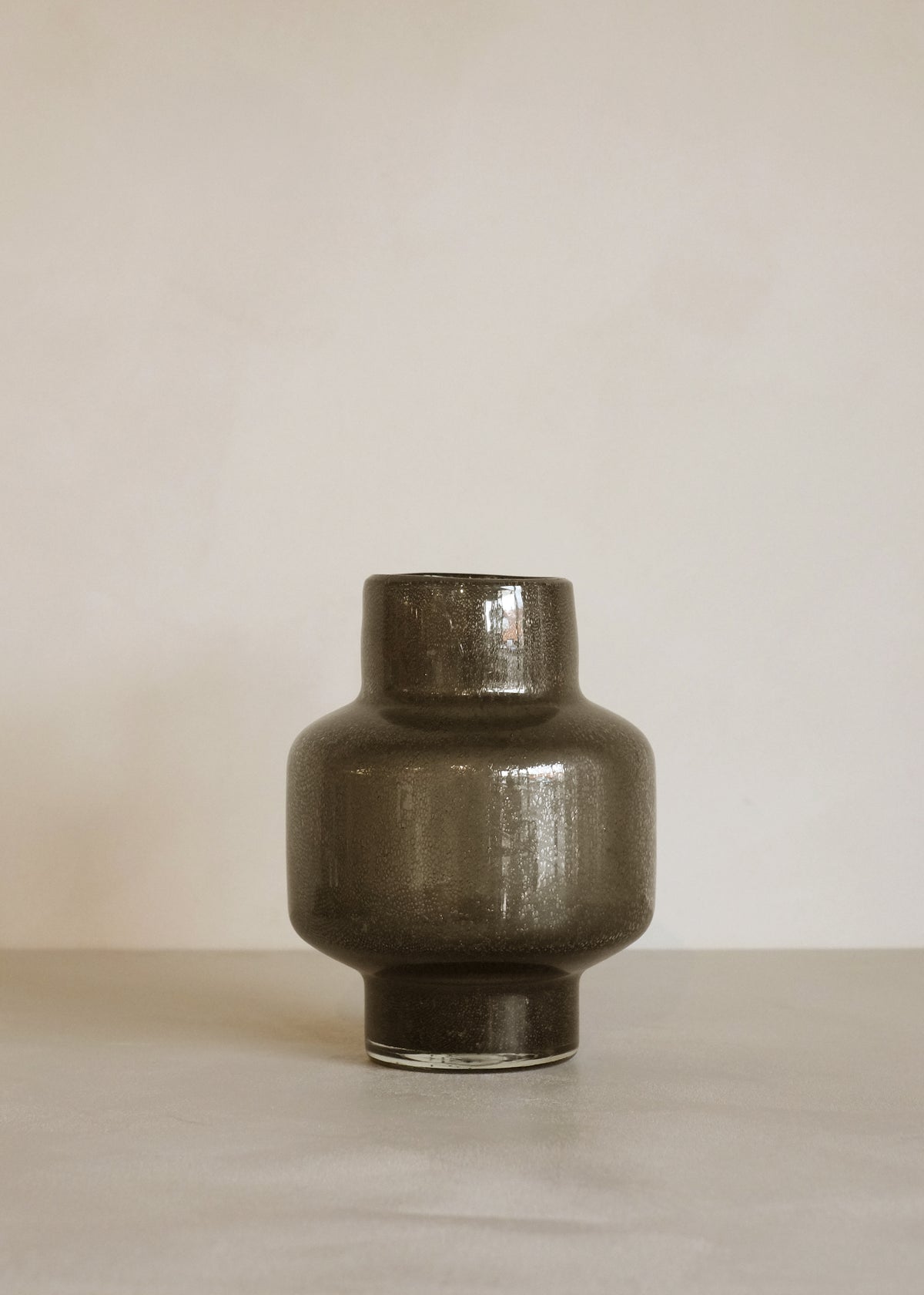 Adria Short Vase in Smoke | Vases & Vessels | Kayu Studio
