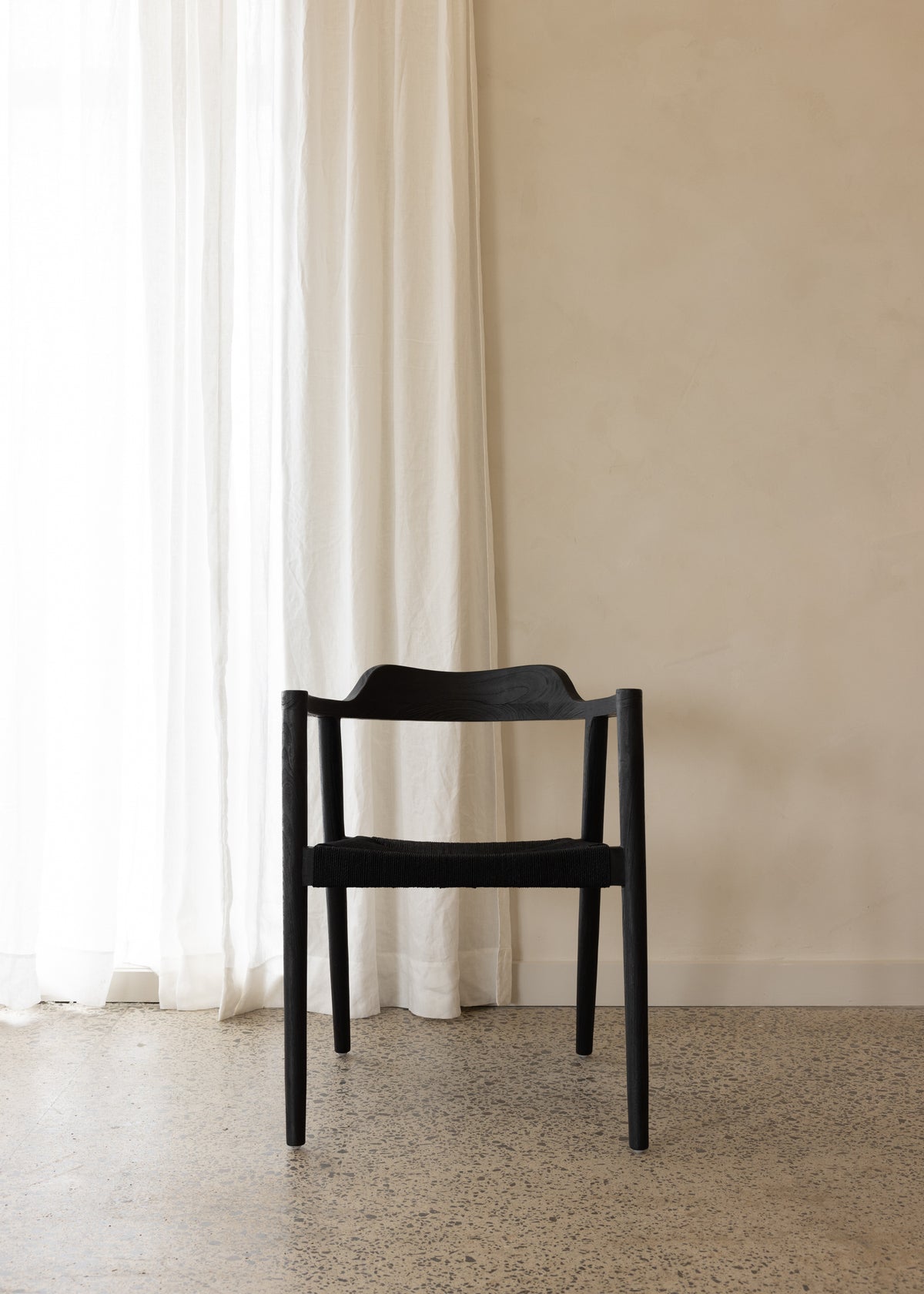 Bilbo Dining Chair in Black | Solid Teak Dining Furniture | Kayu Studio ...