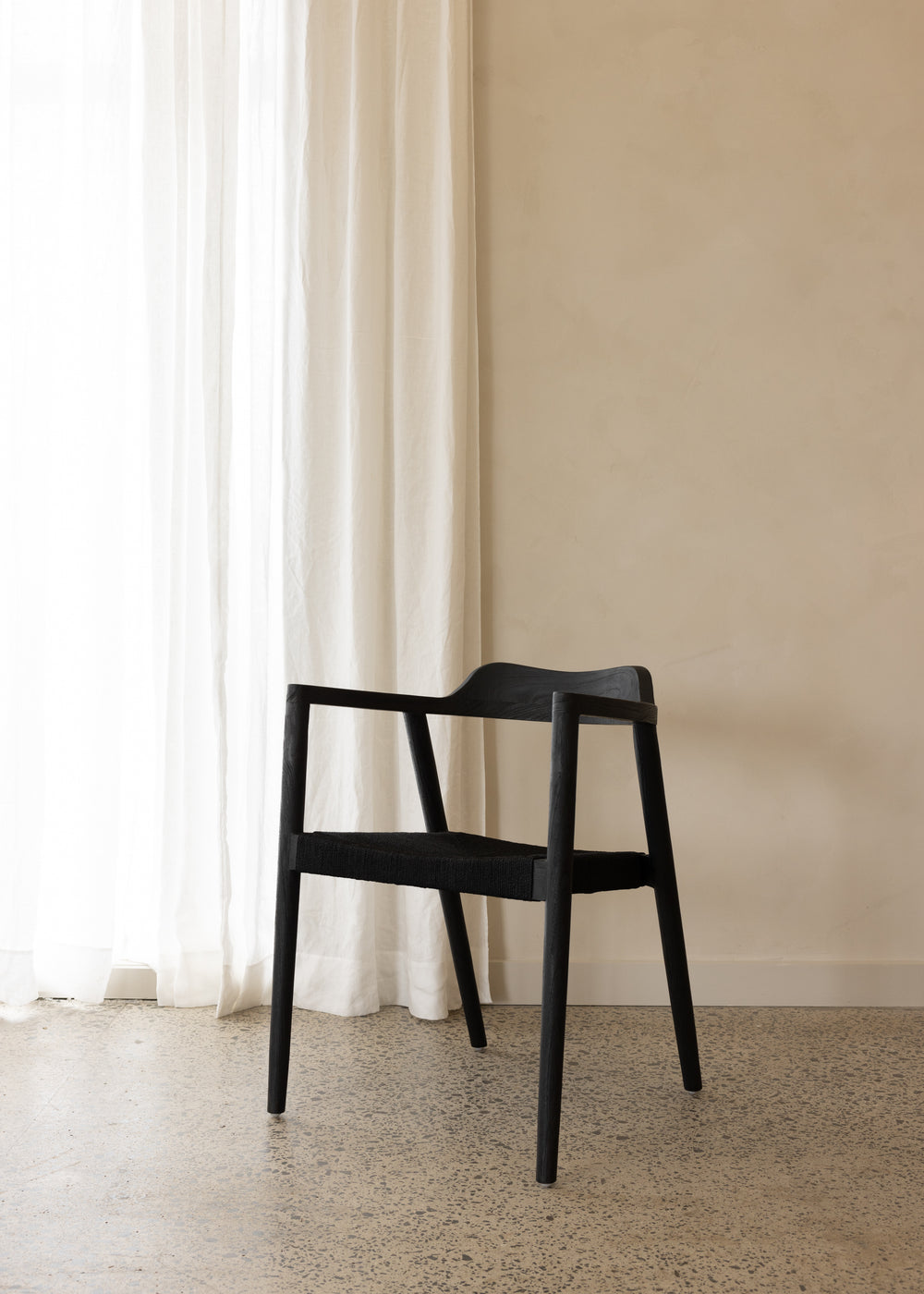 Bilbo Dining Chair in Black | Solid Teak Dining Furniture | Kayu Studio ...