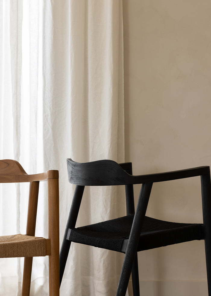 Bilbo Dining Chair in Black | Solid Teak Dining Furniture | Kayu Studio ...