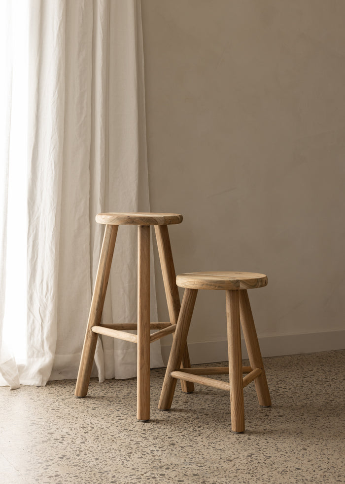 Village Stool | Reclaimed Teak Furniture | Kayu Studio