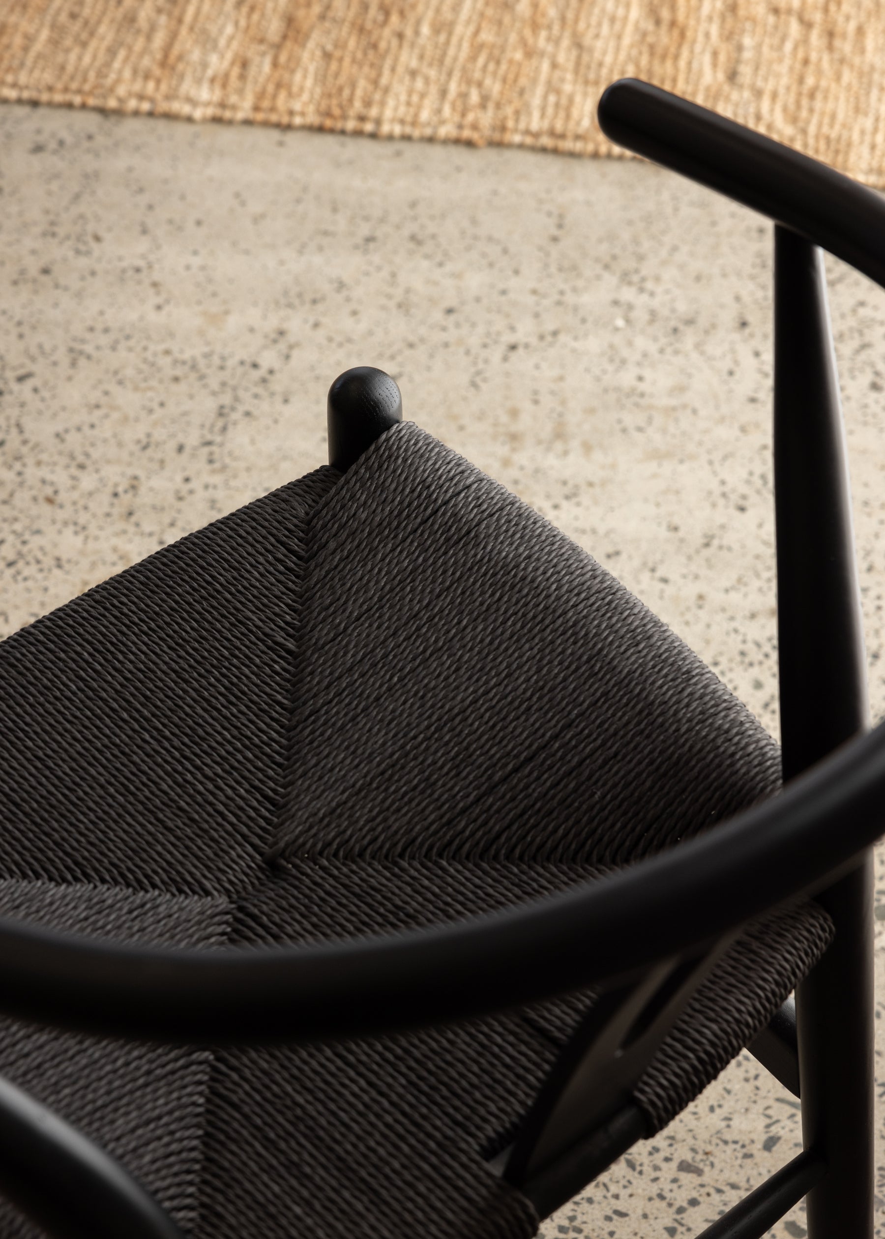Wishbone Rope Chair / Black