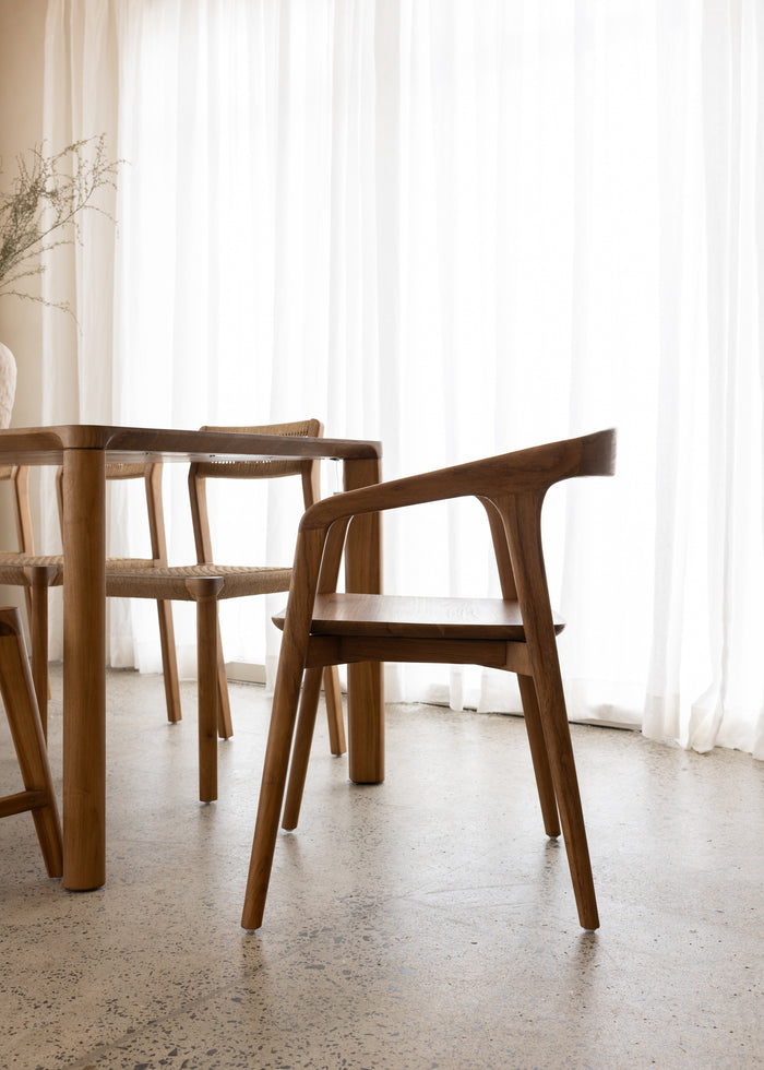 Casa Chair in Natural | Solid Teak Dining Furniture | Kayu Studio New ...