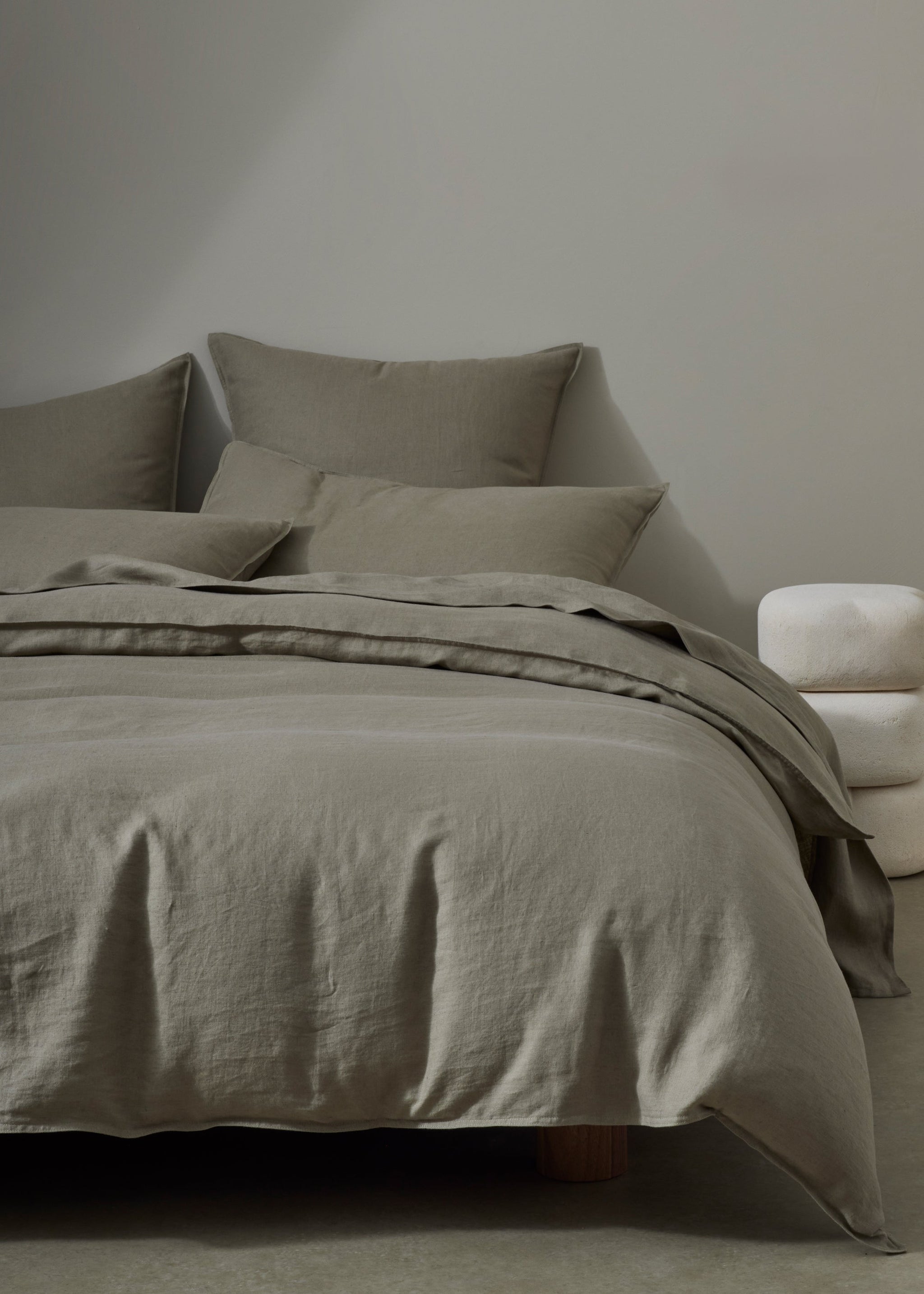 Ravello Duvet Cover in Caper | European Bed Linen | Kayu Studio