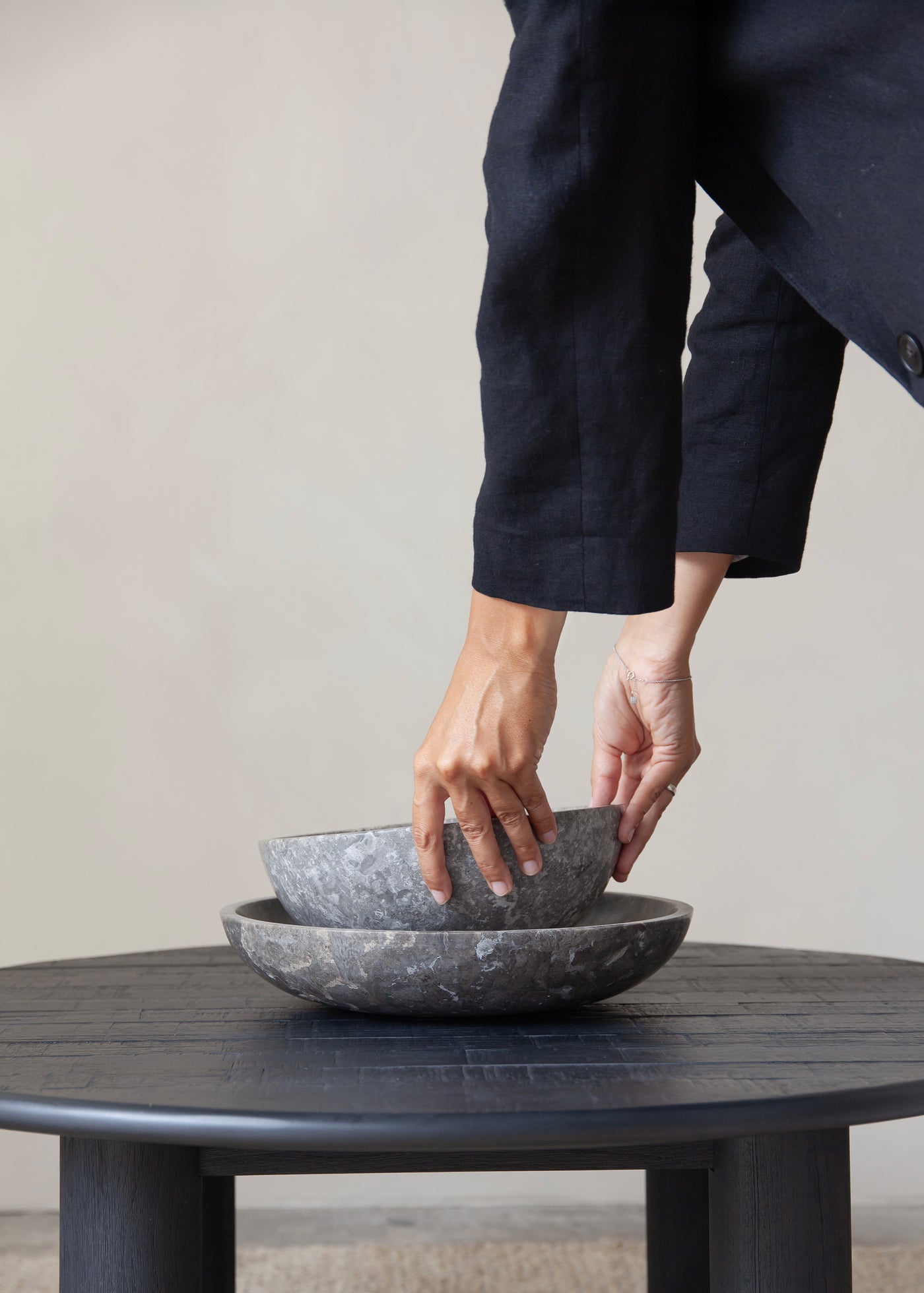 Umi Coffee Table in Black | Handcrafted Side Tables & Coffee Tables ...